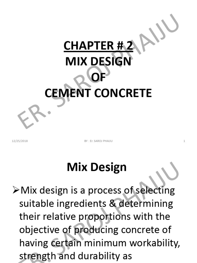 Concrete CH 2 | PDF | Concrete | Mean