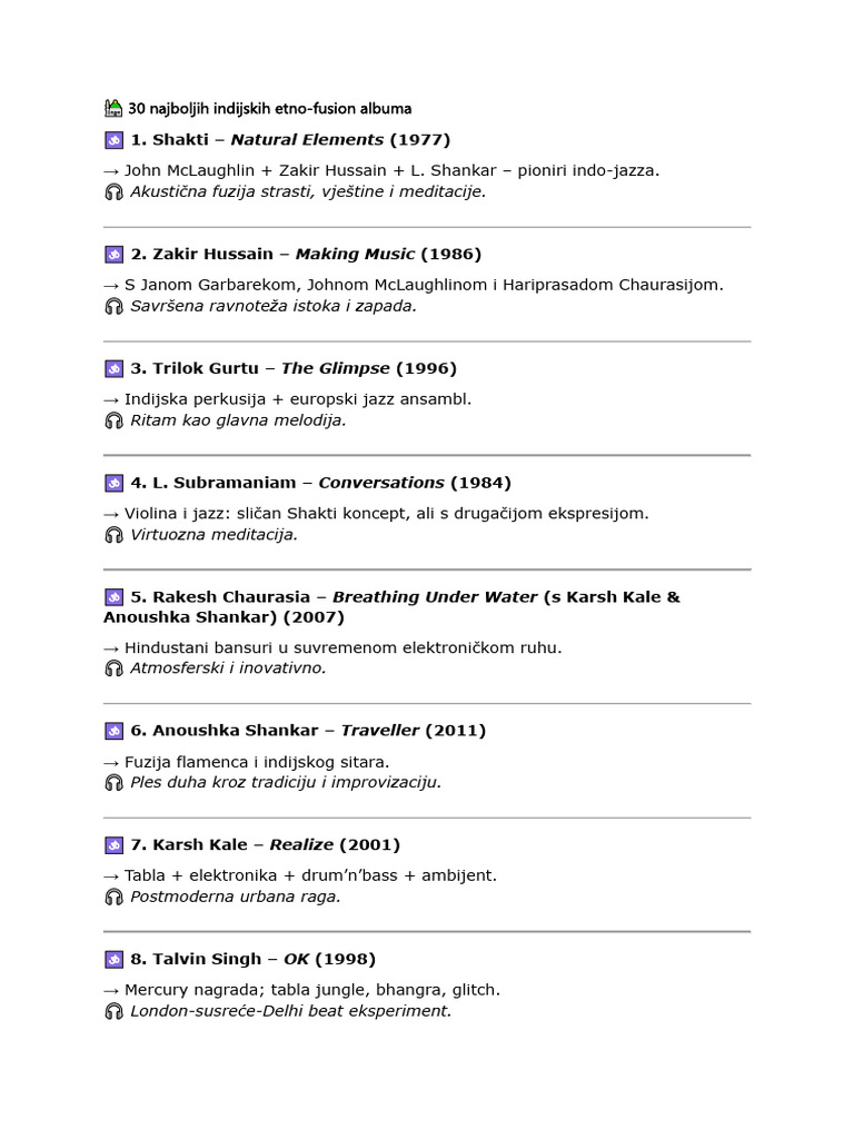 World Music Albums | PDF