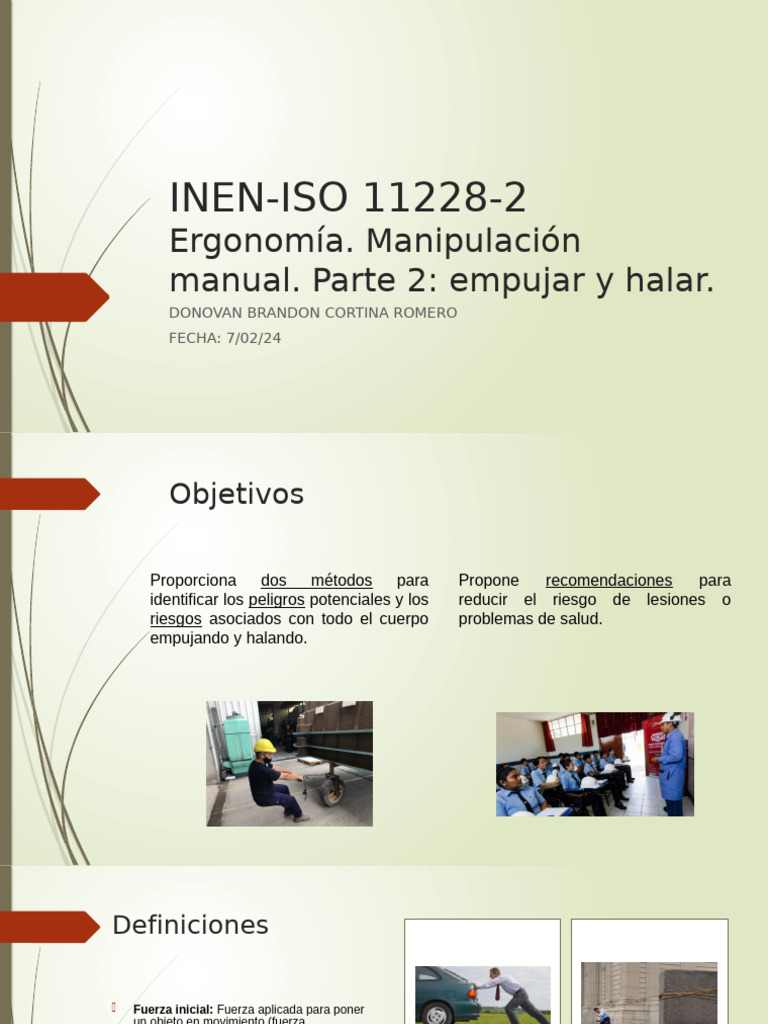 Ergonomia ISO 11228..2 | PDF