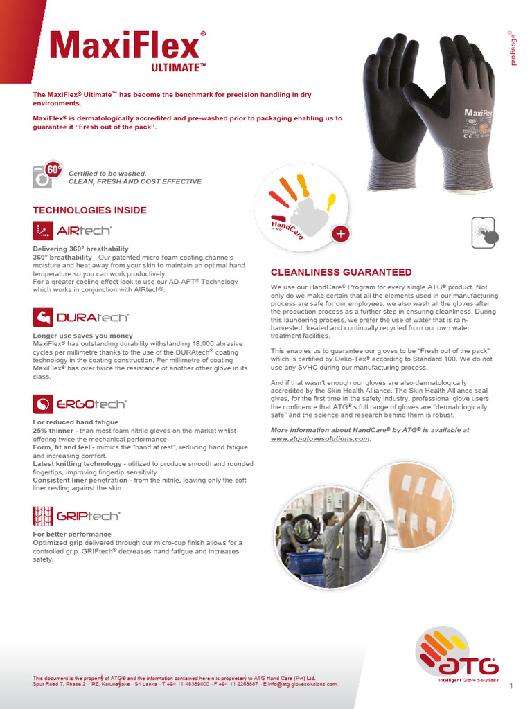 Maxiflex Catalog Maxiflex LR en | PDF | Water | Glove