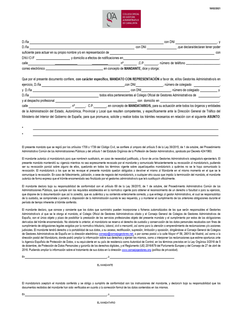 Mandato Gestoria Ruppmann | PDF | Justicia | Crimen y violencia