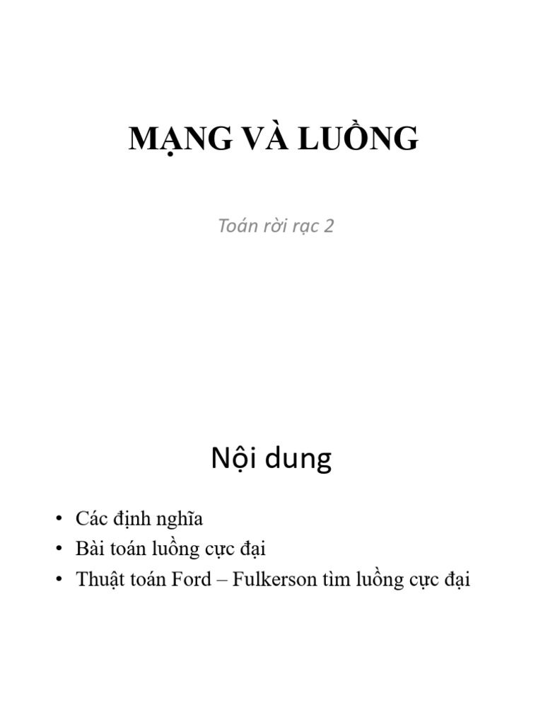 Ch07 - Mang va luong | PDF