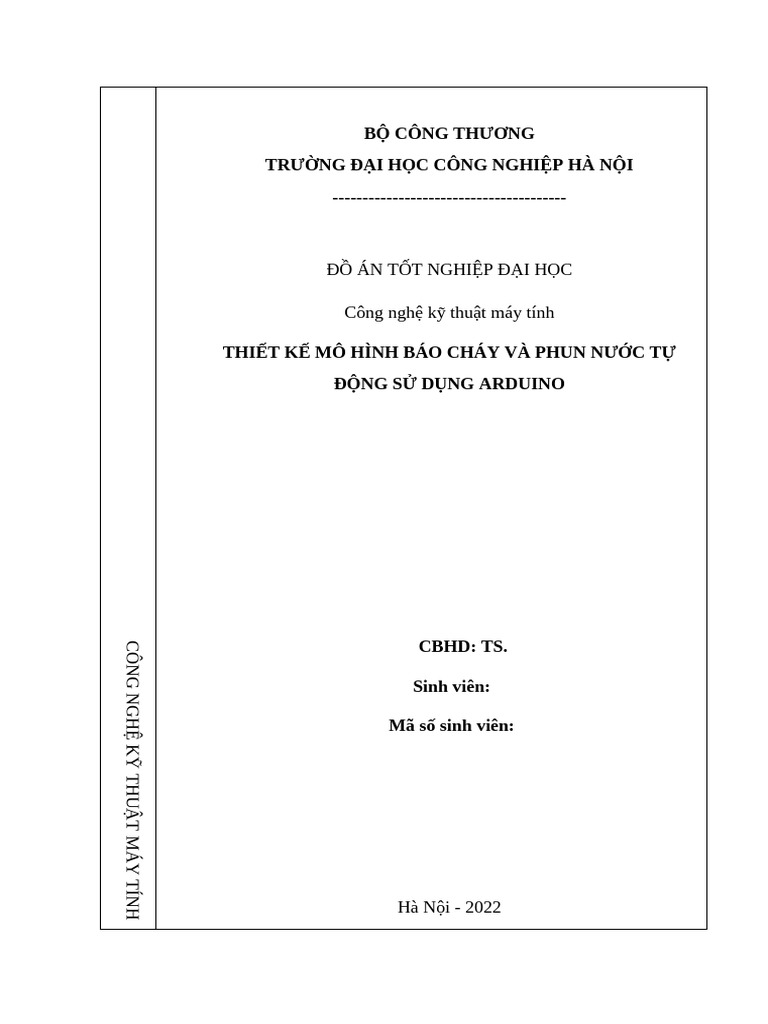 (123doc) - Thiet-Ke-Mo-Hinh-Bao-Chay-Va-Phun-Nuoc-Tu-Dong-Su-Dung-Arduino-Co-Code | PDF