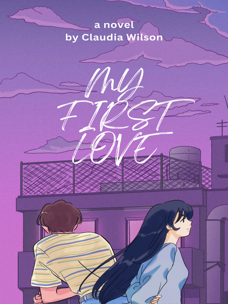 Pink and Purple Cute Young Adult Love Romance Book Cover | PDF