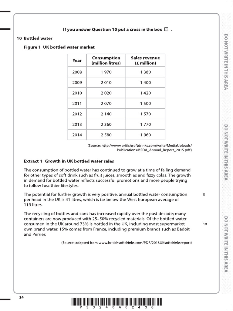 PED Exam Practice Water | PDF