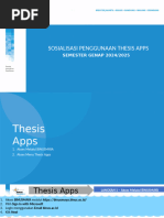 Materi Sosialisasi Penggunaan Thesis Apps 2320 | PDF