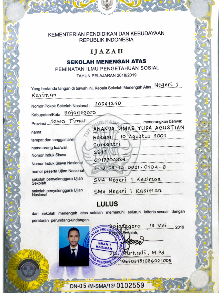 Ananda Dimas Yuda. A | PDF