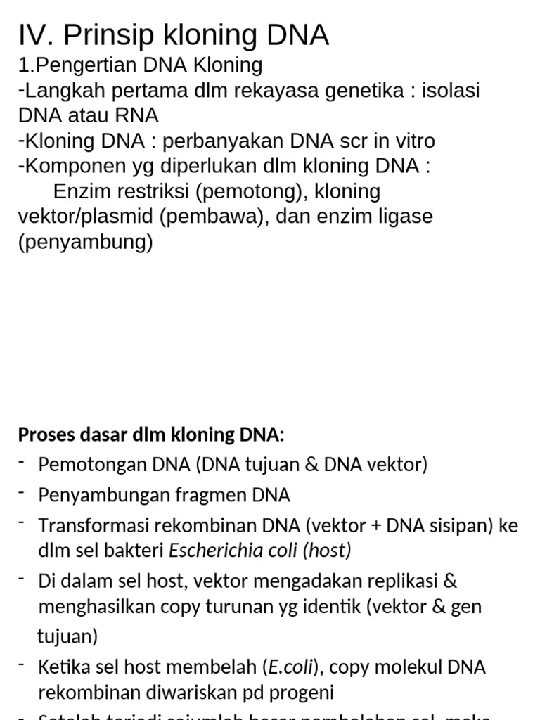 DNA Rekombinan | PDF