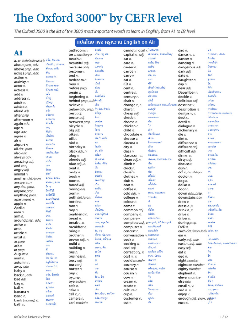 Oxford 3000 | PDF