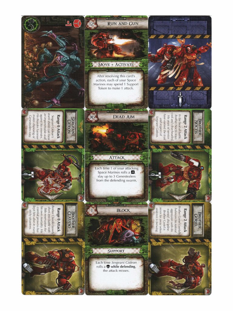 Space Hulk - Death Angel Base Game + Mission + Marines + Tyranid + Tokens + Rulebook | PDF