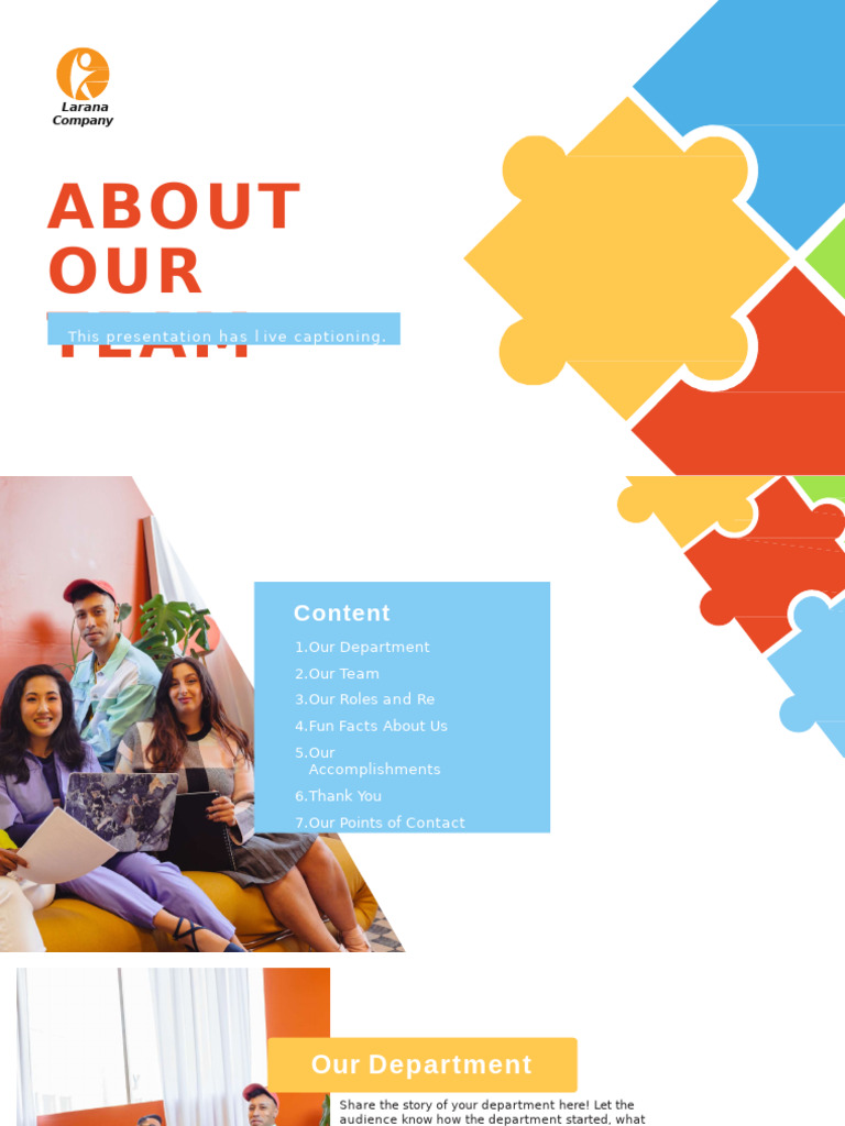 Colorful Creative About The Team Presentation - Compressed | PDF