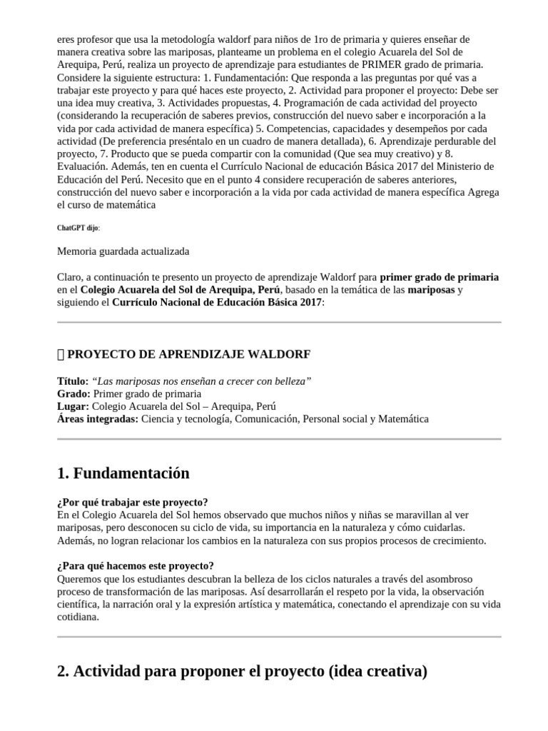 Eres Profesor Que Usa La Metodología Waldorf para Niños de 1ro de ...