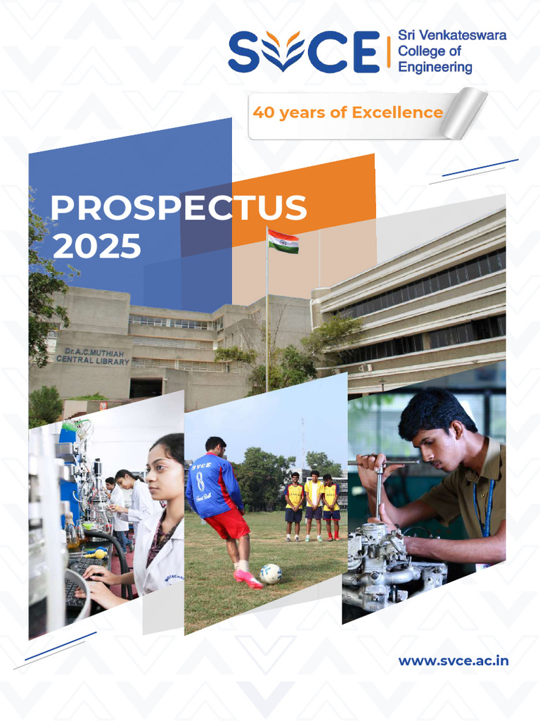 SVCE Prospectus 2025 | PDF | Engineering | Internet Of Things