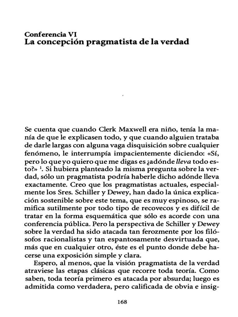 JAMES, WILLIAM - Pragmatismo (Un Nuevo Nombre para Viejas Formas de Pensar) (OCR) [por Ganz1912 ...