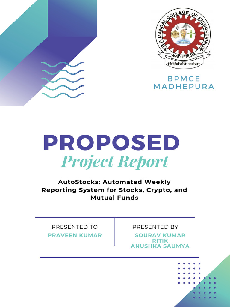 Blue Green Modern Website Project Proposal Document A4 | PDF