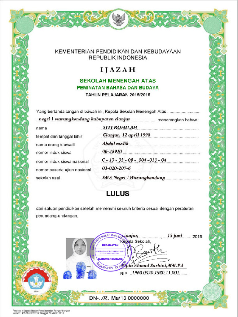 Conto Ijazah | PDF