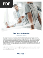 Total Knee Arthroplasty (Tka) Post-Op Clinical Practice Guideline | PDF ...