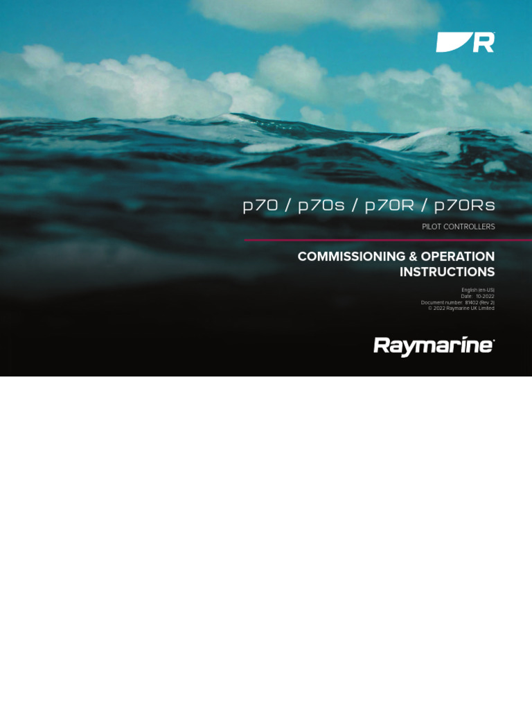 Raymarine p70 Pilot Controller Guide | PDF | Waste
