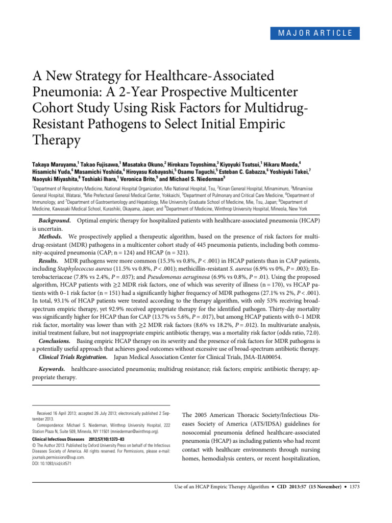 HCAP-Prospective Cohort Study | PDF | Human Diseases And Disorders | Health Sciences