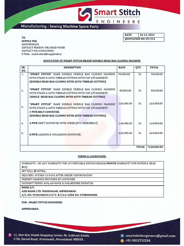 SUPPLE TEK-24-12-24 Smart Stich | PDF