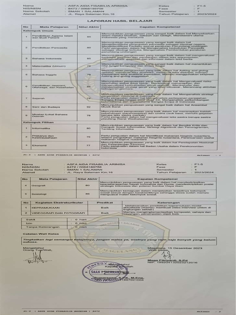 F1 Semester 1 - 1 - Compressed | PDF