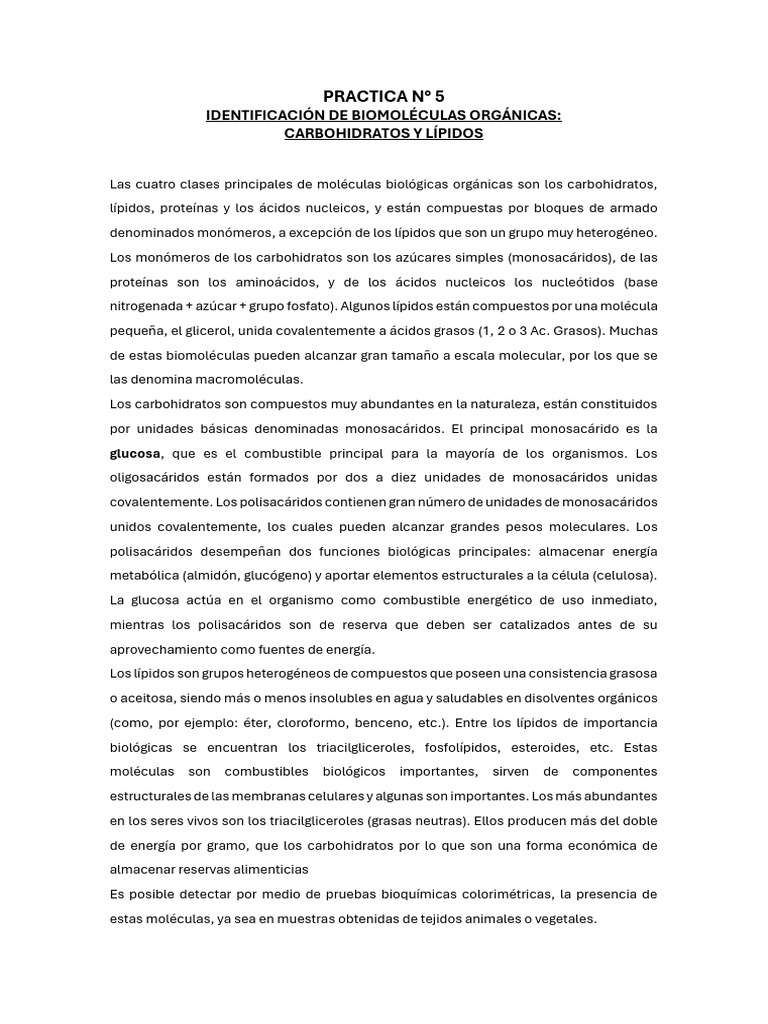 PRACTICA N3 Botanica General Inhwniwrkas | PDF | Carbohidratos ...