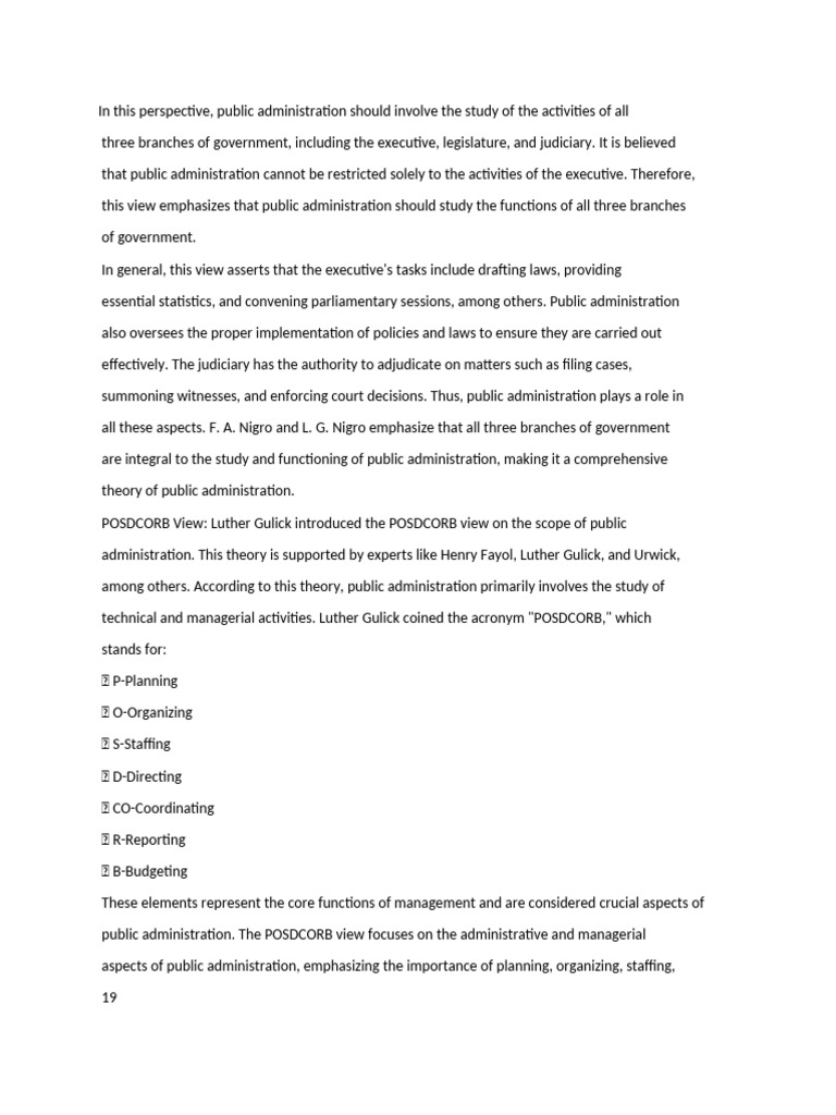 Scope of Public Administration | PDF | Business