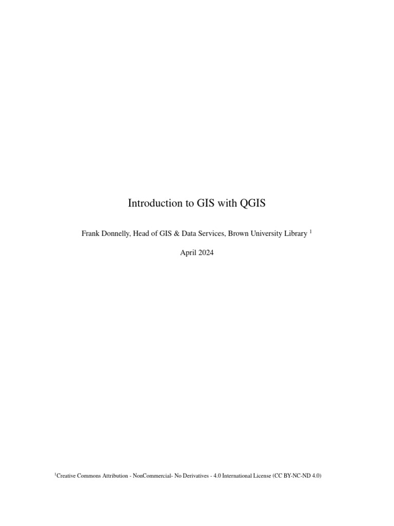 intro_qgis_apr2024 | PDF | Geographic Information System | Esri