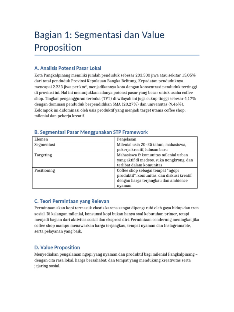Bagian_1_Segmentasi_dan_Value_Proposition | PDF