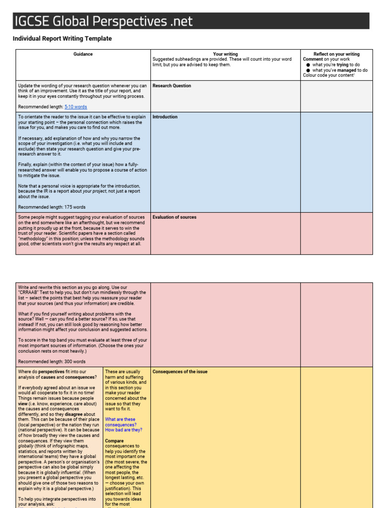 Individual Report Writing Template | PDF | Reason | Cognitive Science