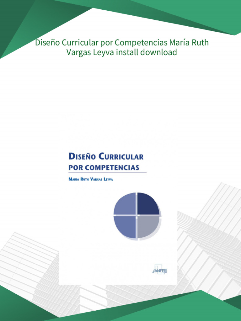 Diseño Curricular Por Competencias María Ruth Vargas Leyva Instant Download | PDF | Plan de ...
