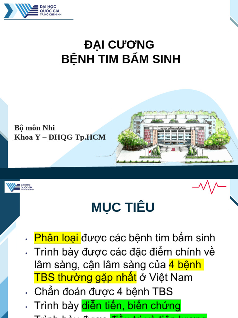 Đ I Cương Benh Tim Bam Sinh - Y3 | PDF