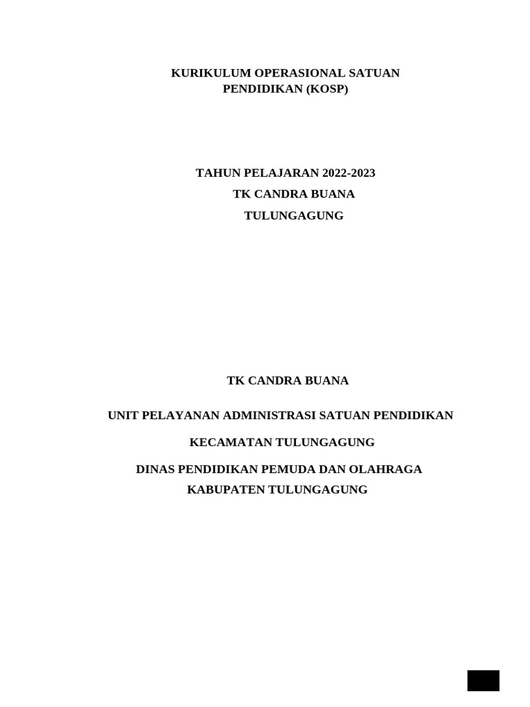Kosp Contoh 1 | PDF