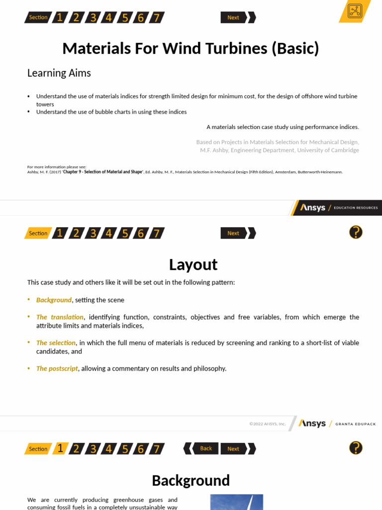 Interactive Case Study Wind Turbine Basic CASWTBEN22 | PDF | Strength Of Materials | Bending
