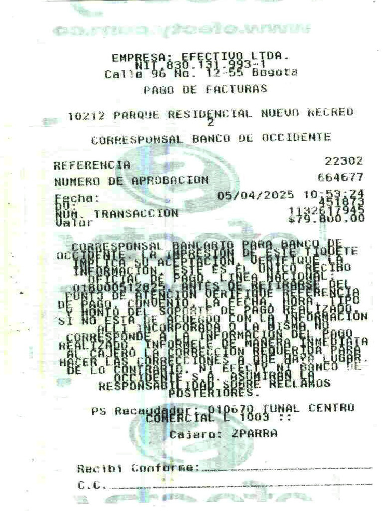 Recibo | PDF