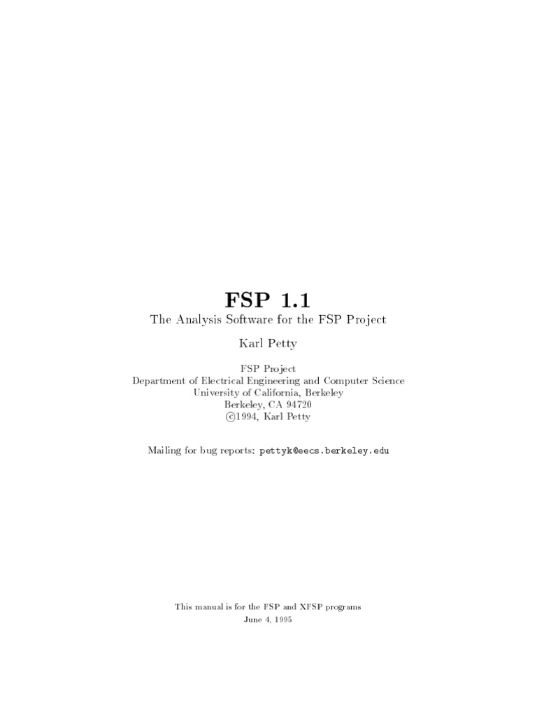 FSP Manual | PDF | Parameter (Computer Programming) | Scripting Language