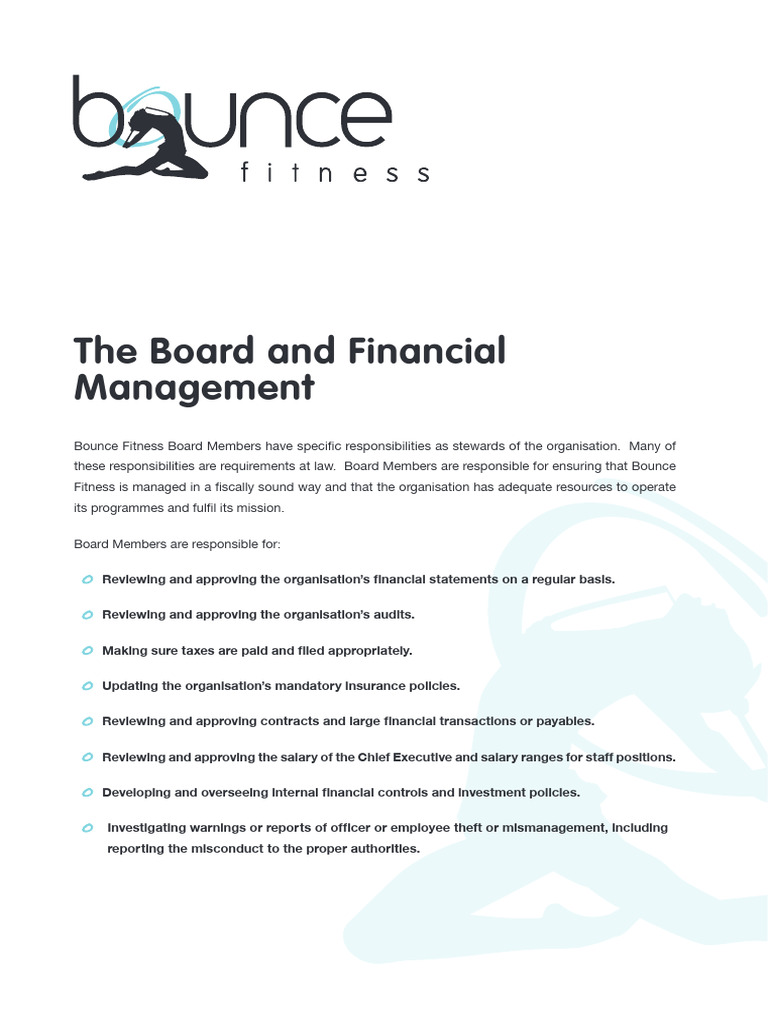 Board and Financial Management | PDF