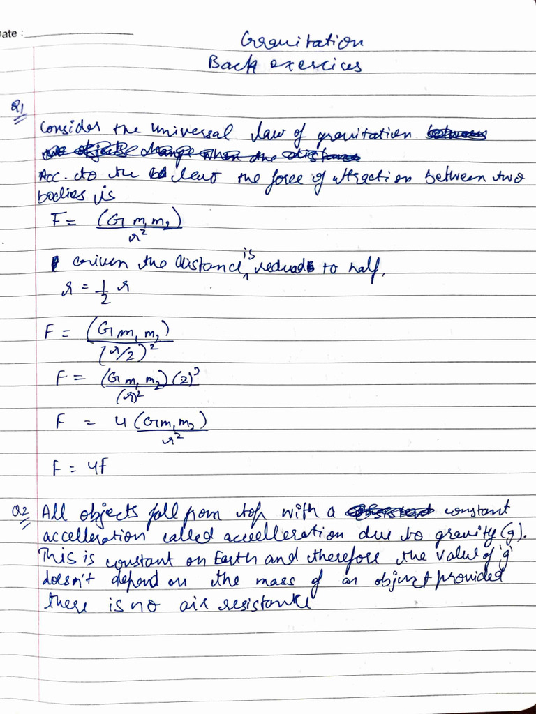 Physics Gravitation | PDF