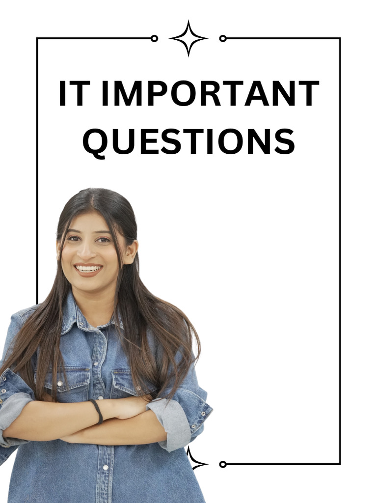 It Important Qs by Kritii Dii | PDF | Computer Keyboard | Computer Virus