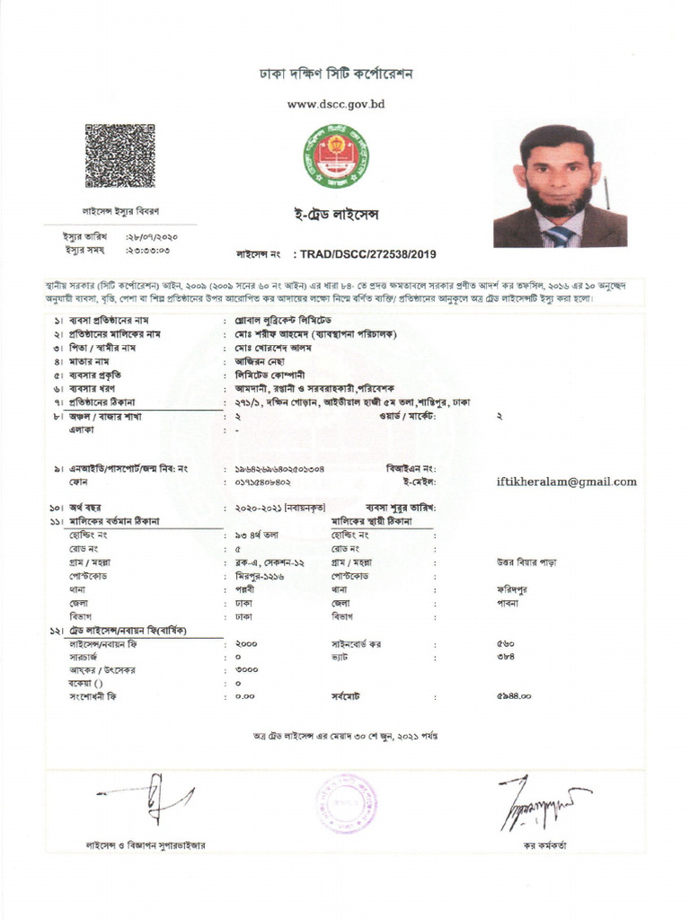 Trade License 2020-2021 | PDF