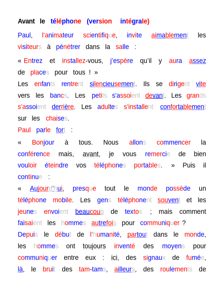 Avant Le Téléphone | PDF | Télécommunications