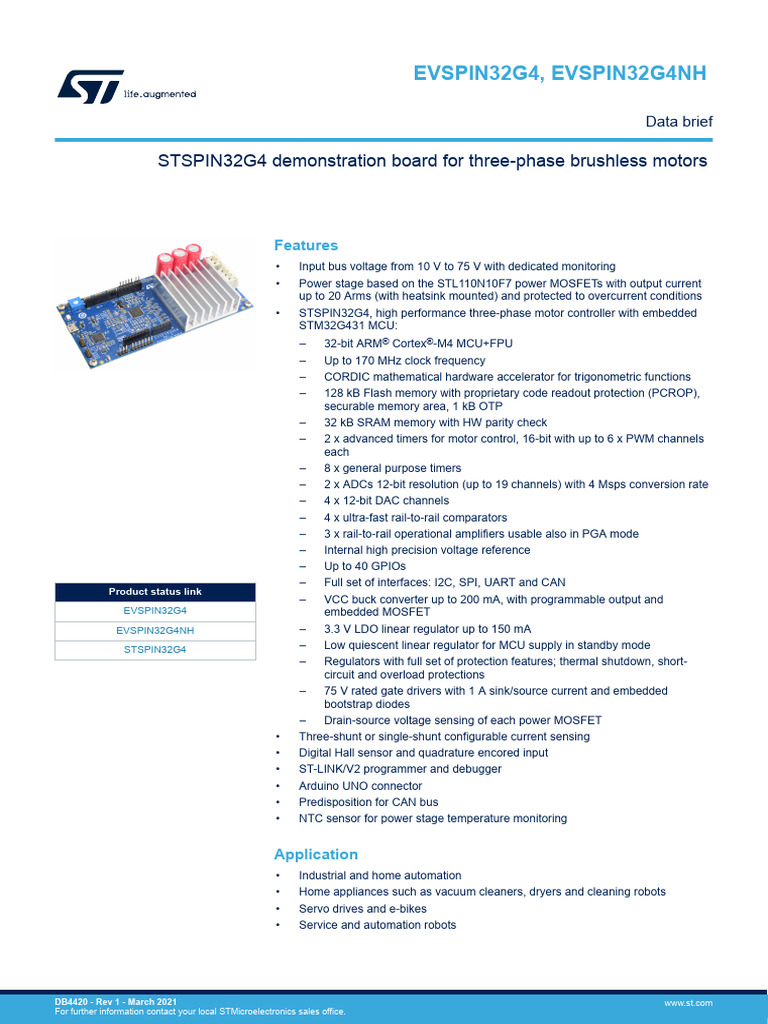 Evspin 32 G 4 | PDF | Microcontroller | Sensor