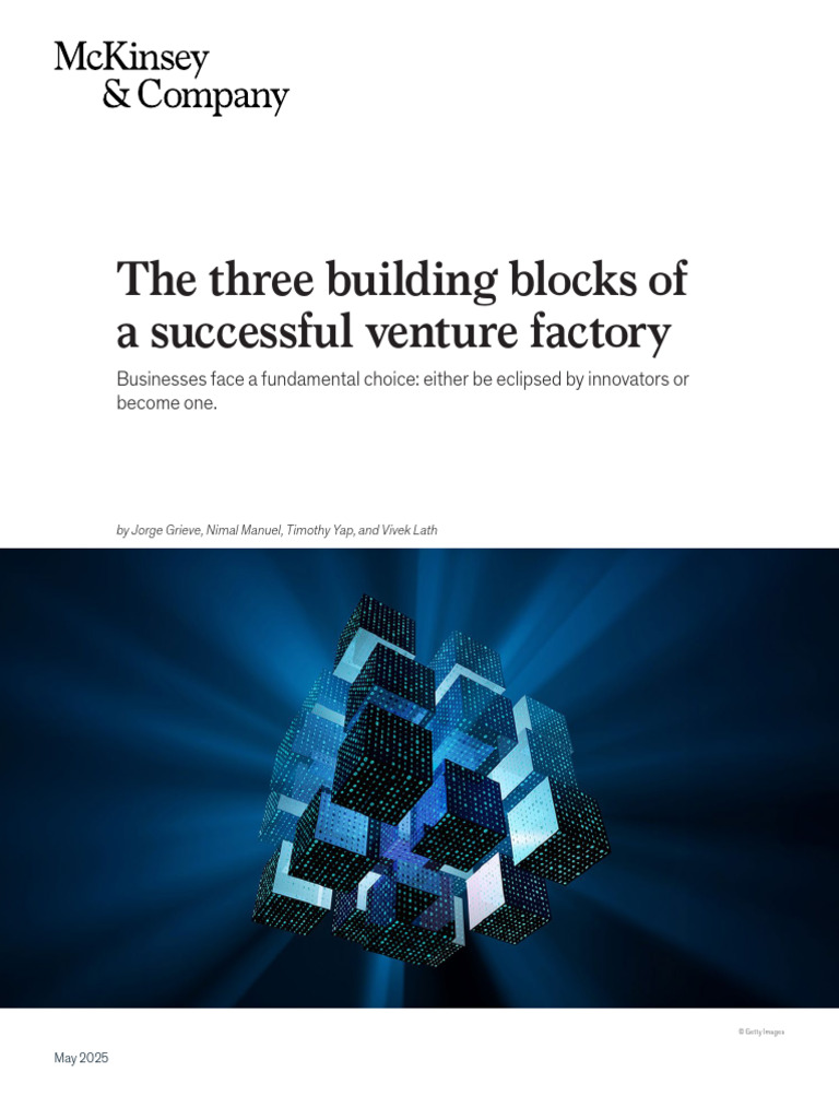 The Three Building Blocks of A Successful Venture Factory | PDF ...