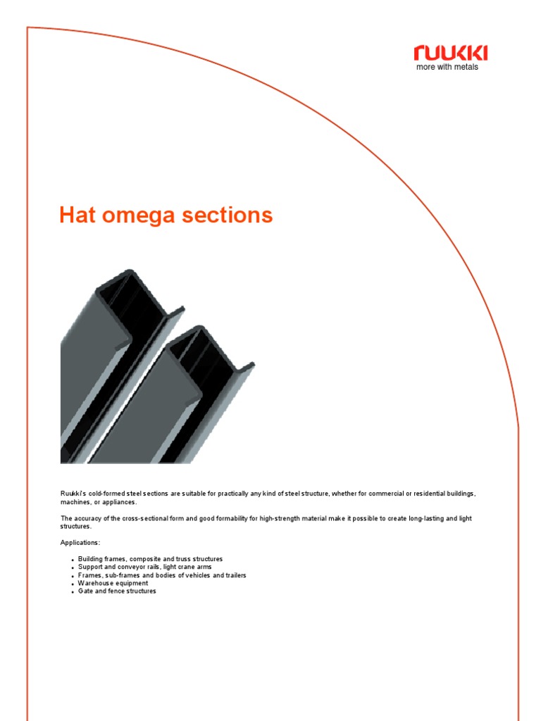 Hat Omega Sections: More With Metals | PDF