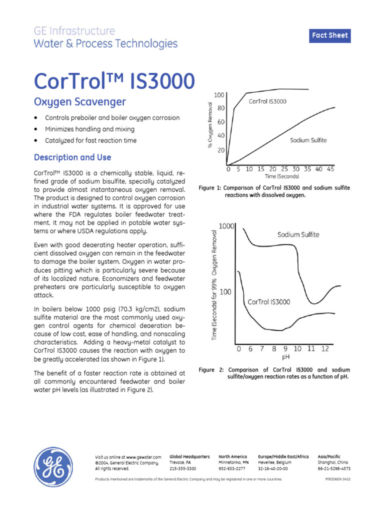 CorTrol IS3000 Oxygen Scavenger Overview | PDF | Stainless Steel ...