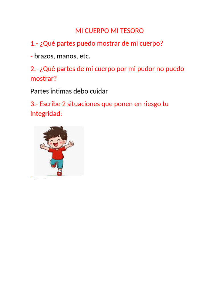 Mi Cuerpo Mi Tesoro | PDF