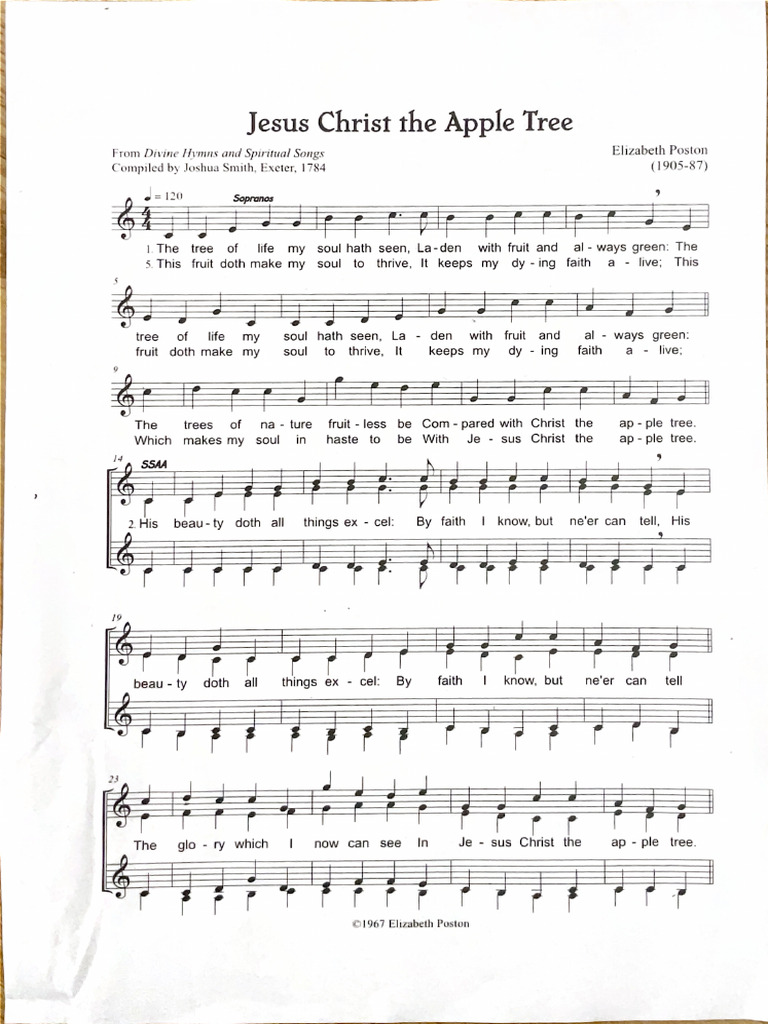 Jesus Christ The Apple Tree | PDF