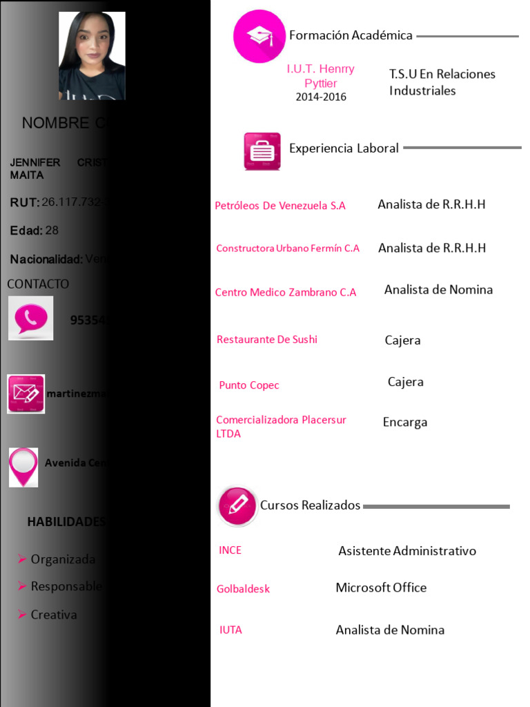 Curriculum Jennifer Martinez Foto | PDF