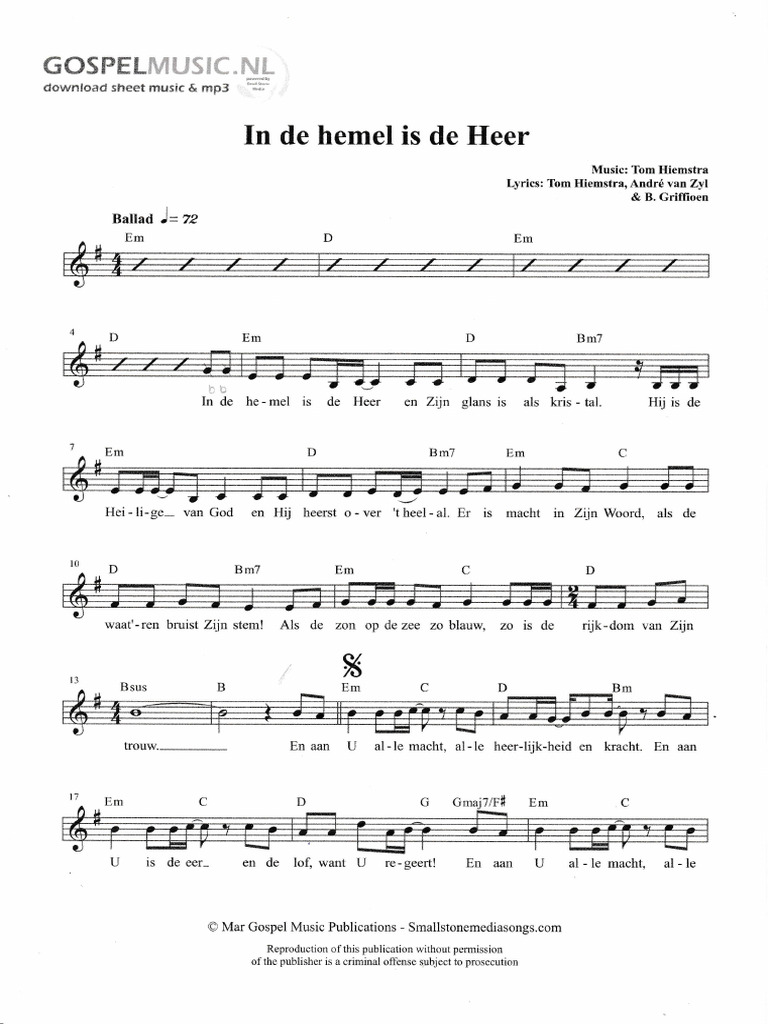 In de Hemel Is de Heer | PDF