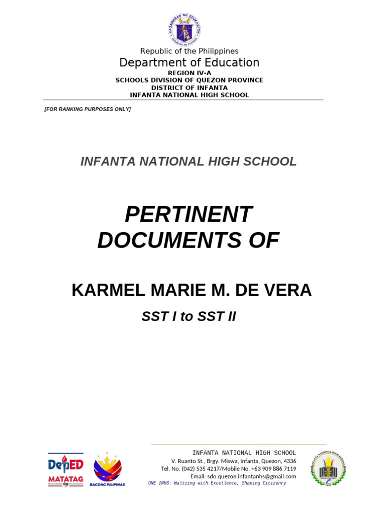 Inhs Letterhead Matatag Portrait | PDF